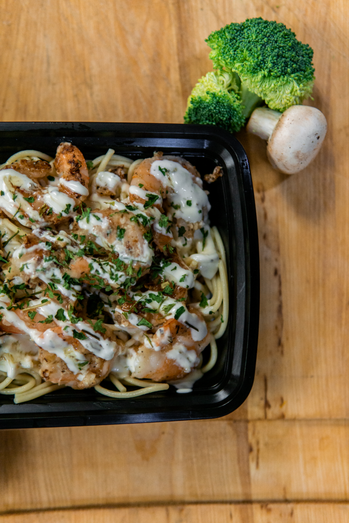 HONEY GARLIC SHRIMP PASTA - Power Fit Meals